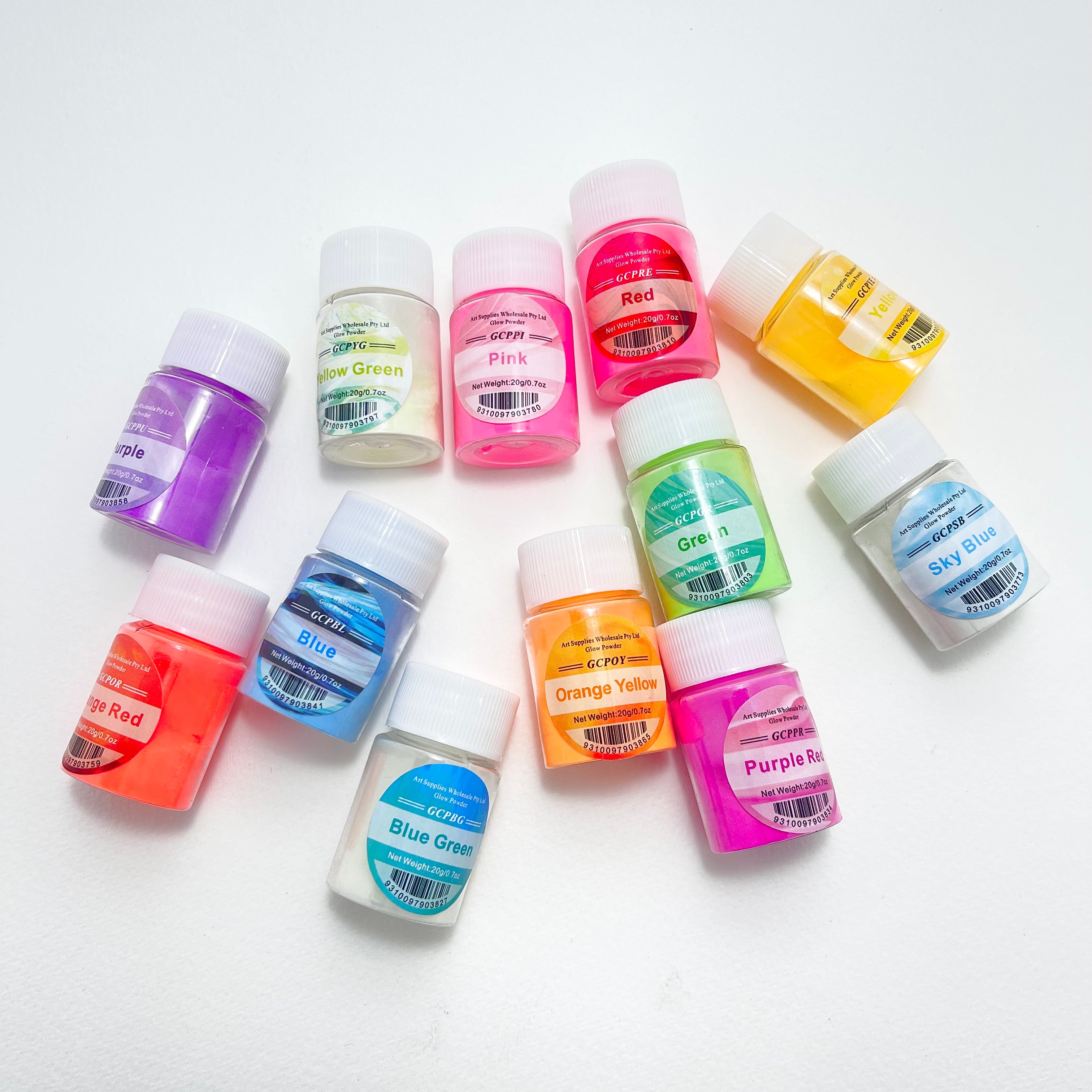 Luca Glow-in-the-Dark Colour Pigments for Resin